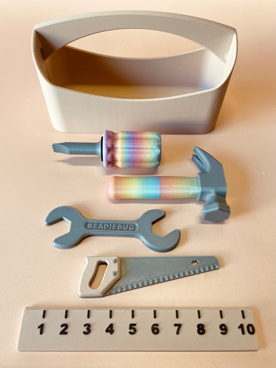 Mini Eco Tool Box Play Set - Rainbow – beadiebugplay