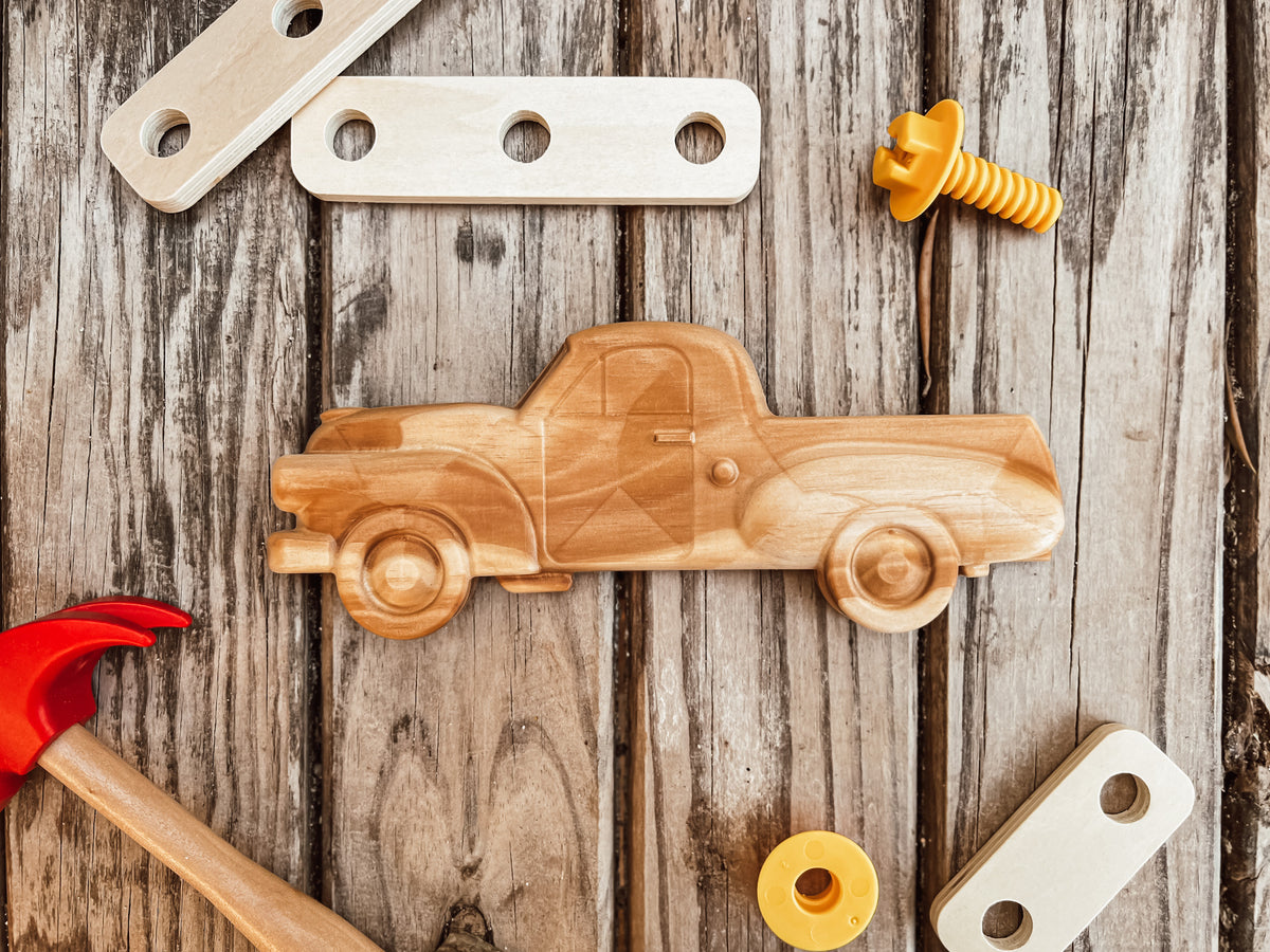 Wooden Retro Ute Decor/Toy – beadiebugplay