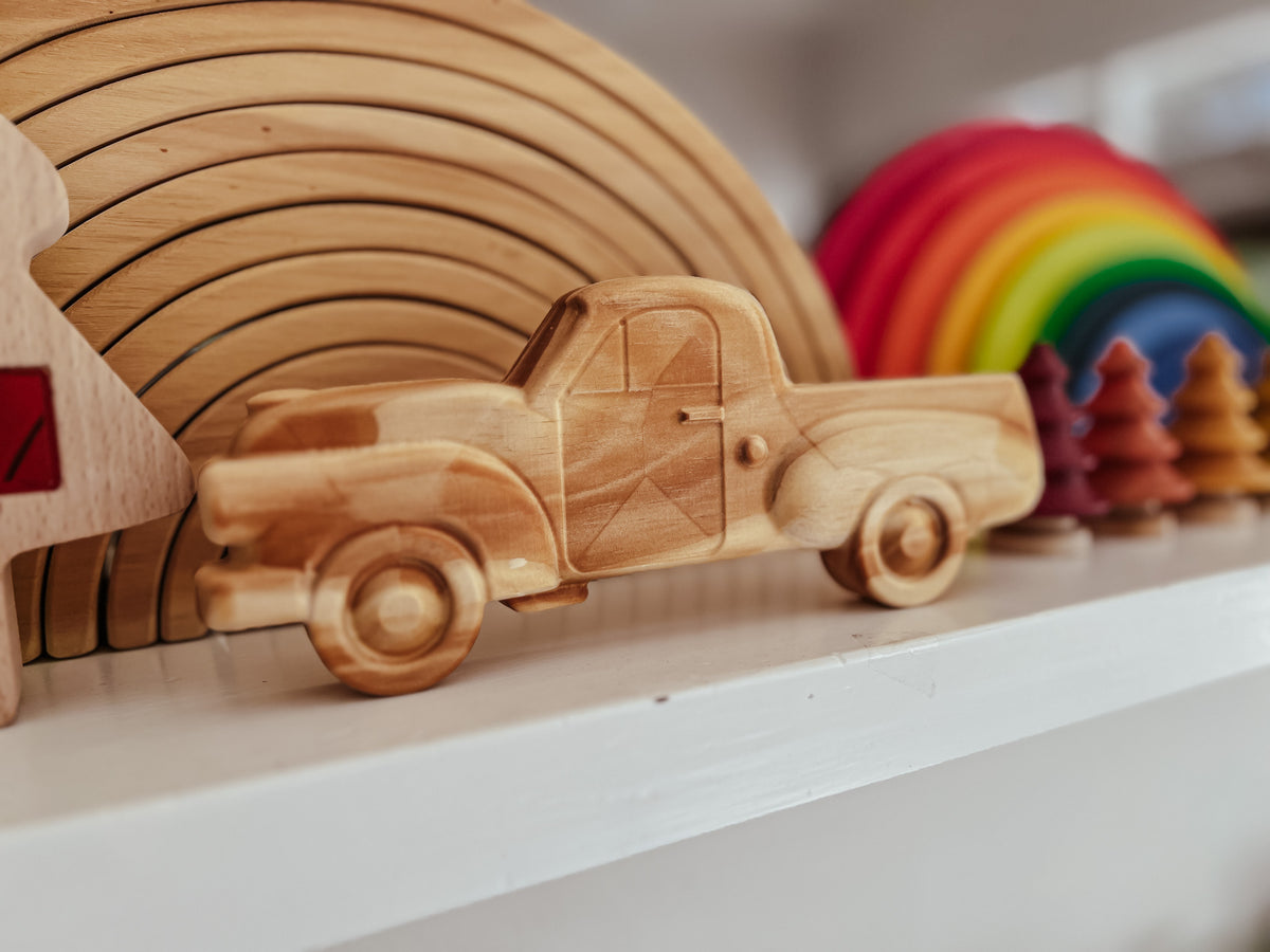 Wooden Retro Ute Toy/Decor – beadiebugplay